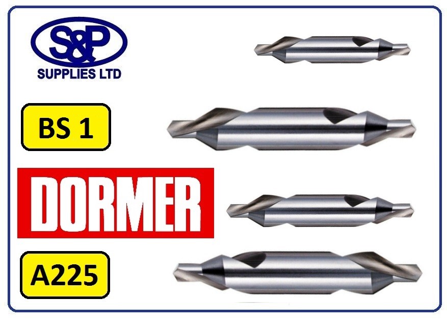 DORMER A225 CENTRE DRILL BS5, BS4, BS3, BS2 & BS1 QUALITY DORMER ...