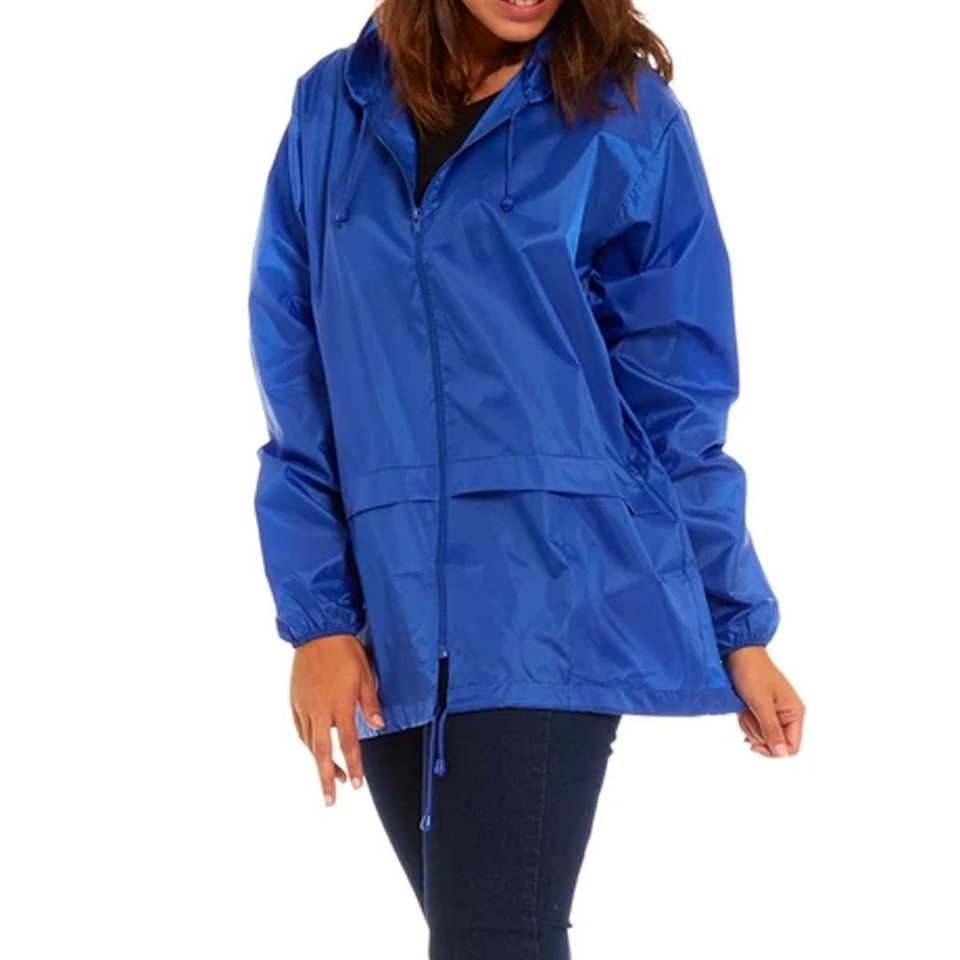 Lightweight Unisex Showerproof Kagool Packable Rain Jacket Mac Cagoule ...
