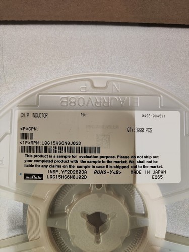 Murata Chip Inductor LQG15HS6N8J02D - 3000pcs, Used, Fully Functional ...