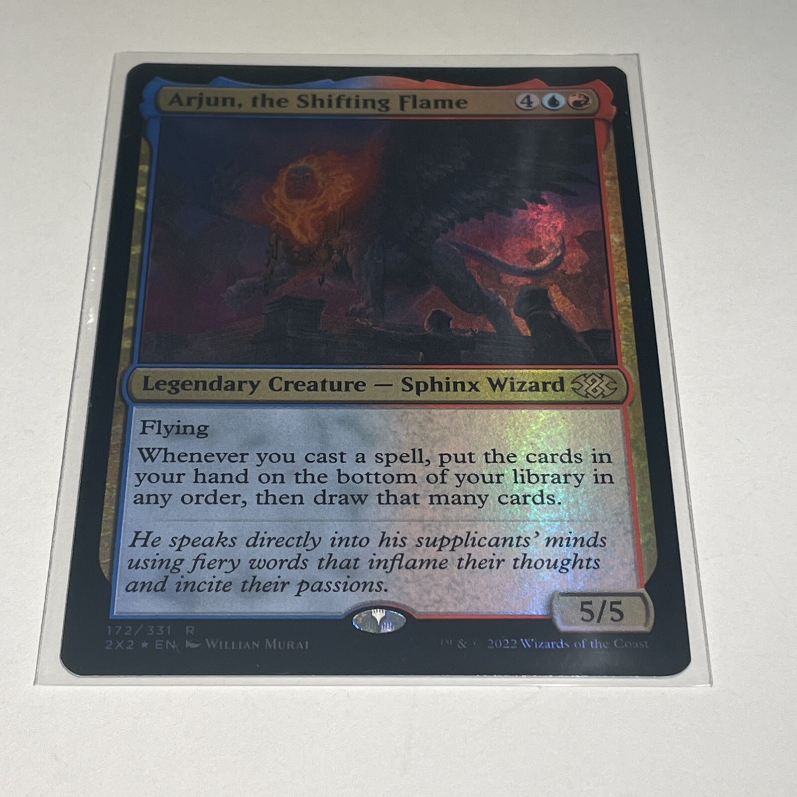 MTG Magic: The Gathering FOIL Arjun, the Shifting Flame Etched 2X2 ...