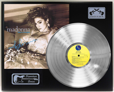 Madonna Like A Virgin Silver LP Record Signature Display | eBay
