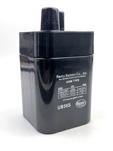 Remy Universal AGM Battery UB5-6S Replacement Sealed Lead Acid 6V ...