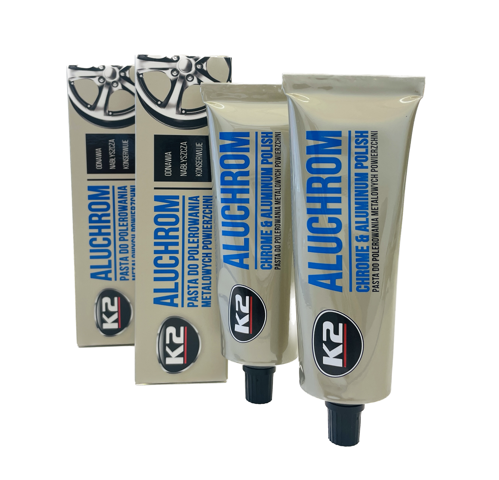 2x K003 K2 Aluchrom Felgen Chrompolitur Alupolitur Metall Chromglanz ...