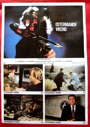 OSTERMAN WEEKEND 1983 RUTGER HAUER JOHN HURT NELSON PECKINPAH EXYU MOVIE POSTER | eBay