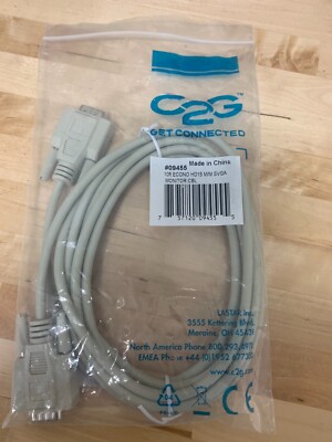 10ft ECONO HD15 Male/Male SVGA Monitor Cable | eBay