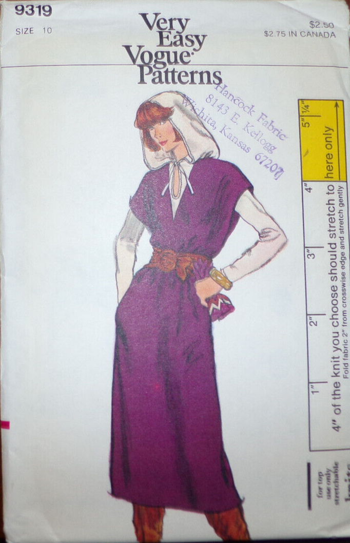 Very Easy Vogue Sewing Pattern 9319 Misses Jumper and Top Size 10 ...