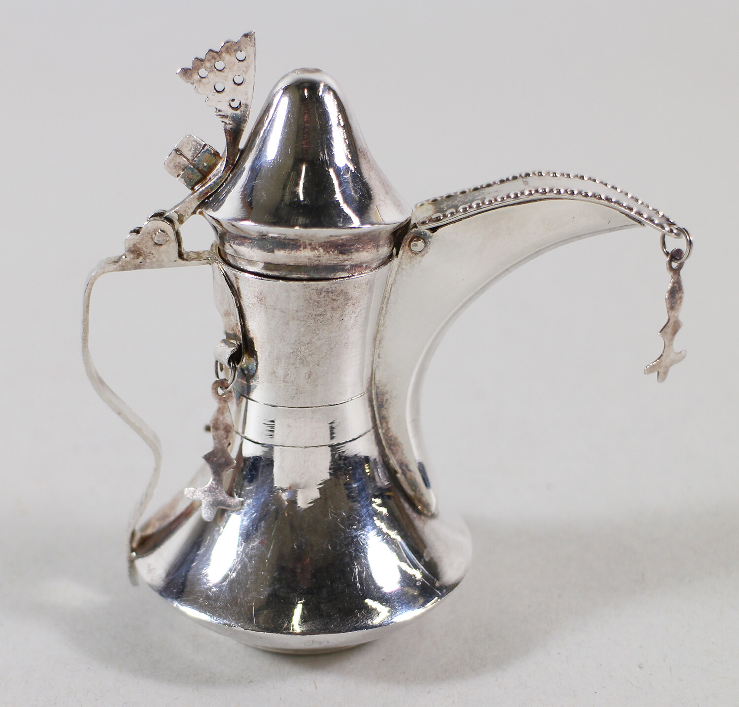 Sterling Silver Miniature Dallah Arabic Creamer * Islamic Turkish ...