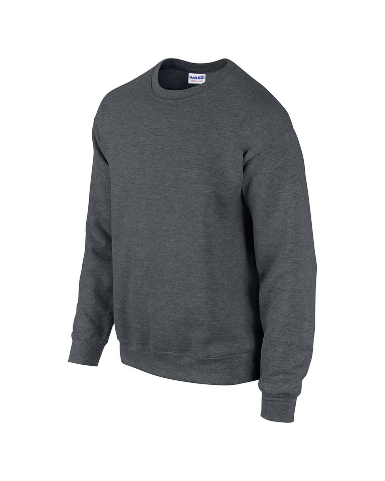 Gildan G180 Adult Cotton/Polyester Crew Neck Heavy Blend Fleece Knit ...