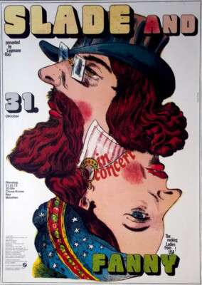 SLADE - 1972 - Plakat - Günther Kieser - In Concert Tour - Poster ...