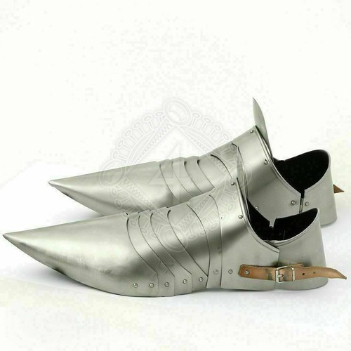 Medieval Knight Steel Pair Of Sabatons Foot Plate Cosplay Costume LARP ...