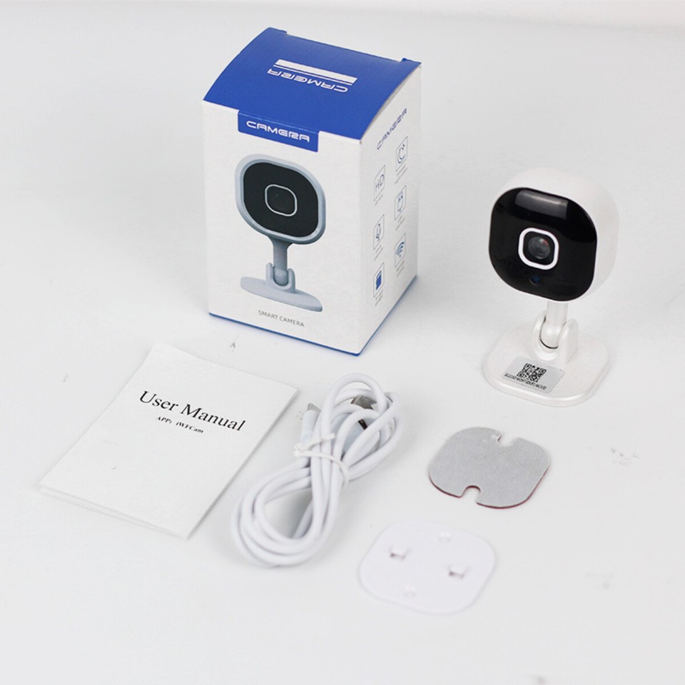 Smart WiFi Security Camera HD 1080P Night Vision Cam 2-way Audio Live ...