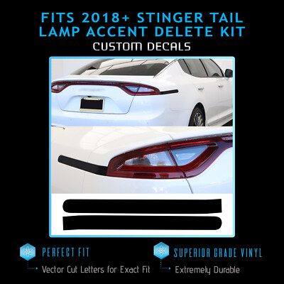 For 2018-2020 Kia Stinger Rear Tail Light Side Markers Delete Decals ...