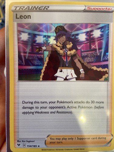 Trainer Card Leon Pokemon Vivid Boltage SWSH | eBay