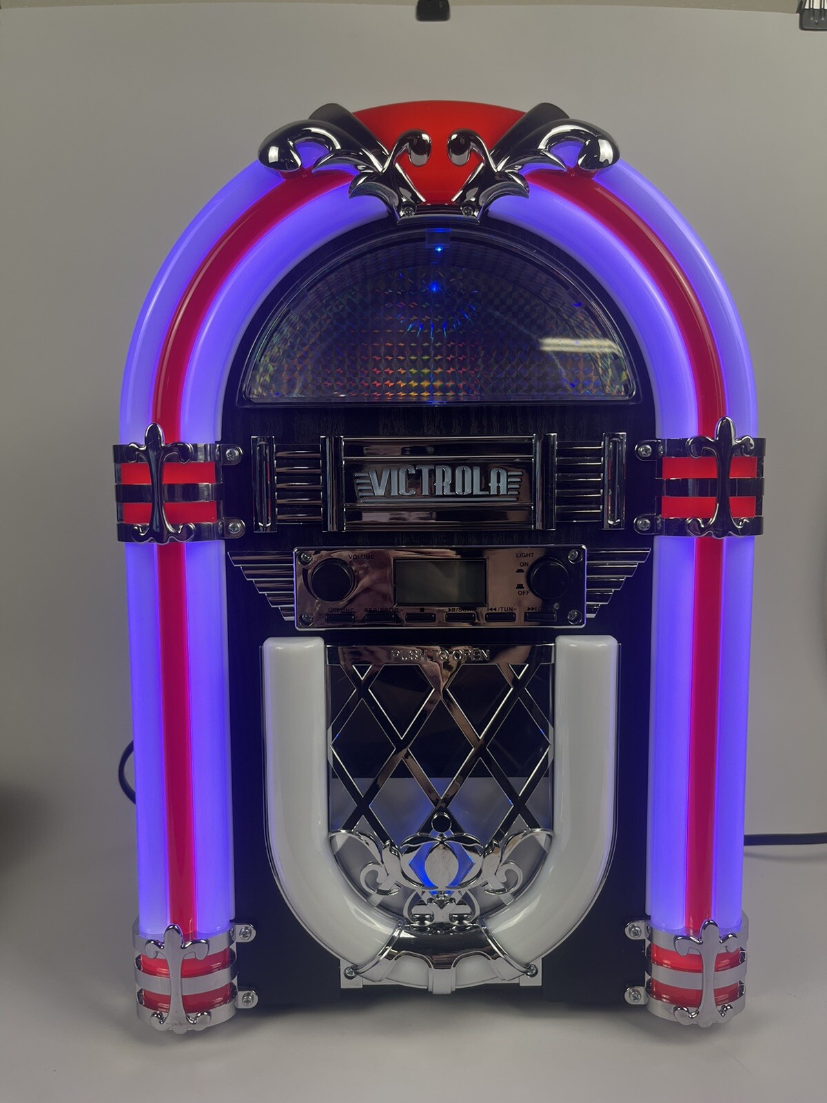 Victrola VJB-125 Retro Countertop Jukebox With CD Player and Bluetooth ...