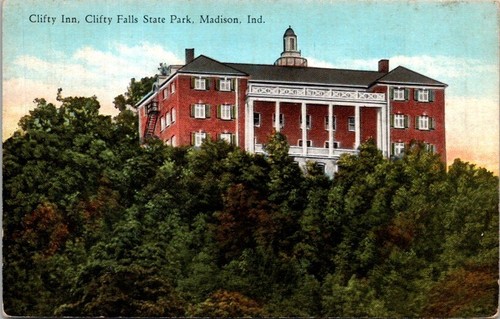 Vintage Postcard Clifty Inn Clifty Falls State Park Madison Indiana IN ...