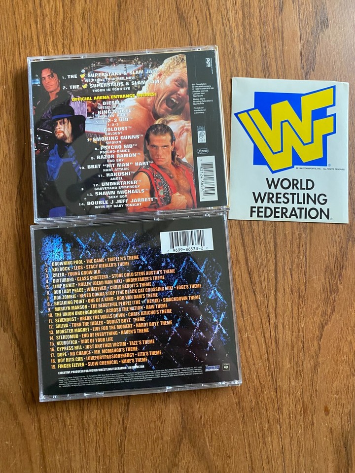 WWF WWE Wrestling CD Lot Full Metal The Album Forceable Entry with ...