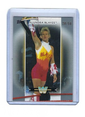 2017 WWE Topps Women's Division Alundra Blayze Silver Parallel 28/50 | eBay