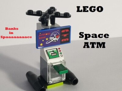 LEGO Bank ATM Space Craft Banks in Space Propeller Jet Packs Dollar ...