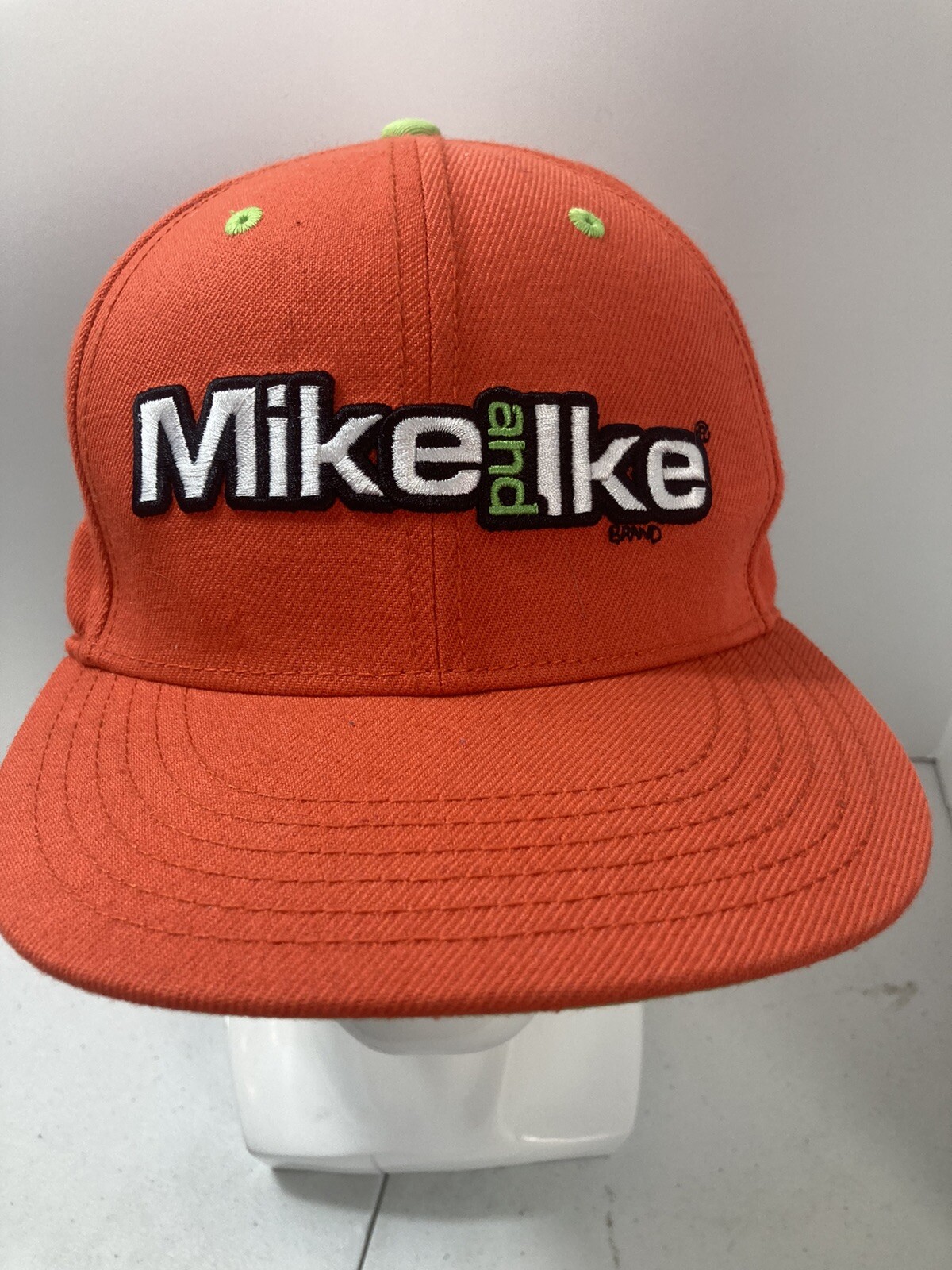 Mike and Ike bye peeps Flatbill orange ( pen stain under bill) | eBay