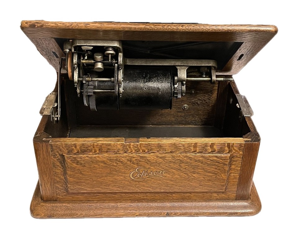 ANTIQUE EDISION TRIUMPH 2/4-MINUTE CYLINDER PHONOGRAPH WITH 20 CYLINDERS | eBay