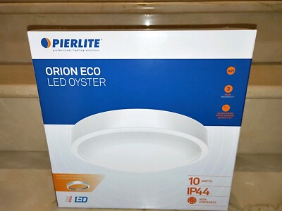 Pierlite Orion Eco 10 watt LED oyster light fitting 3000k Warm white ...