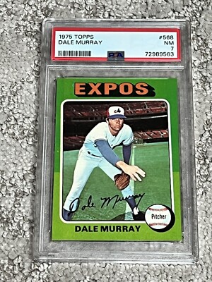 PSA 7 BASEBALL CARD 1975 TOPPS DALE MURRAY MONTREAL EXPOS | eBay