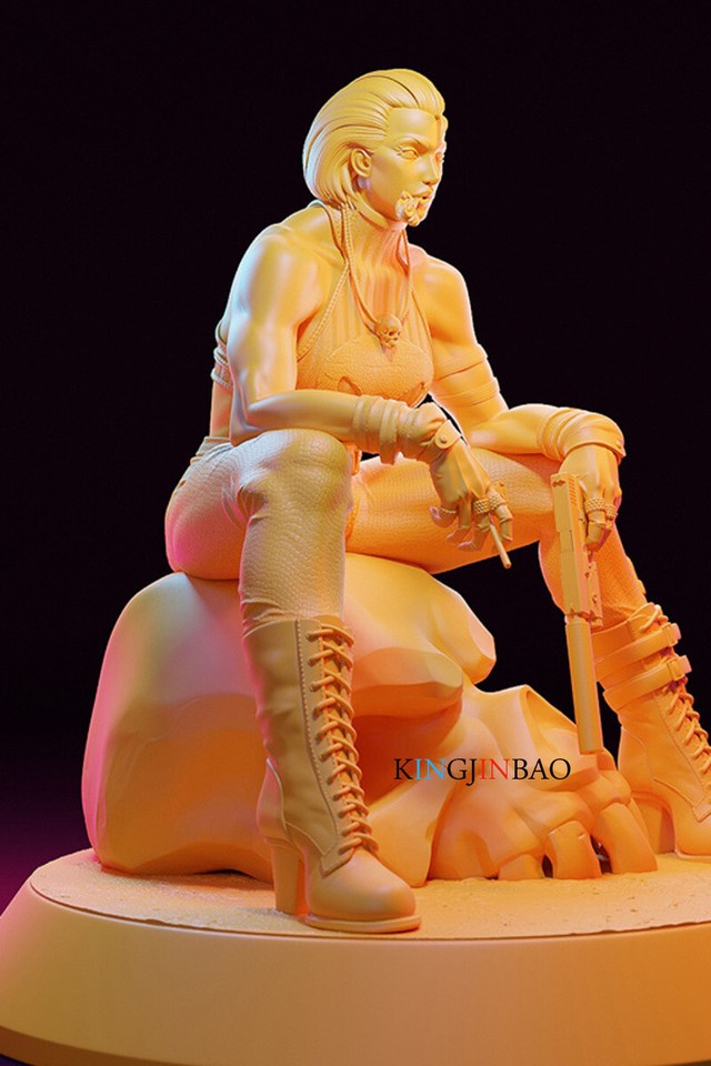 3D Print 1/8 1/6 Female Punisher Unpainted Resin GK Unassembled Statue ...