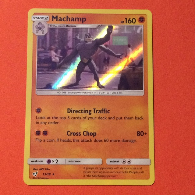 Pokémon TCG Machamp Detective Pikachu 13/18 Regular Rare for sale ...