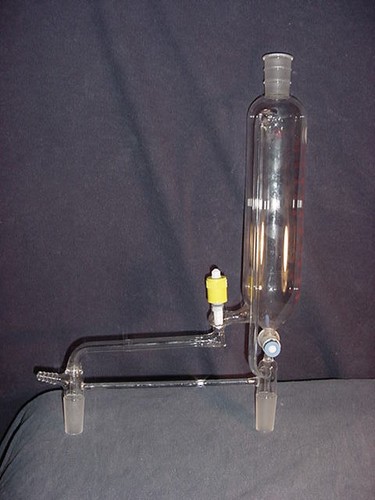 NOS Custom Dual 24/40 500 mL Ace Glass Graduated Addition Funnel J ...