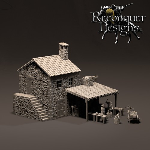 Reconquer Designs Miniature Medieval Mediterranean City Building ...