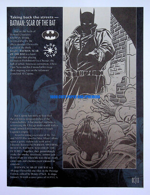 Batman Scar of the Bat DC Comics 1995 Trade Print Magazine Ad Poster ...