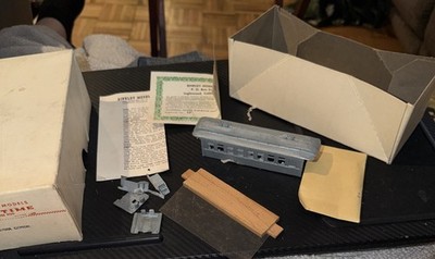 Vintage binkley models Metal HO Box Car Kit Old Time LA12 Sierra Coach ...