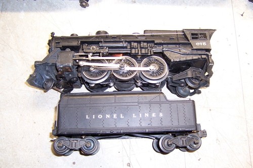 Lionel 675 Prairie Locomotive 2466wx tender 2-6-2 scale 0-027 post war ...