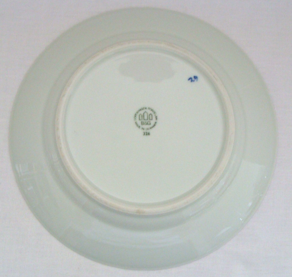 Lot Of 5 Bing & Grondahl Denmark Blue & White Butterfly Pattern Plates ...