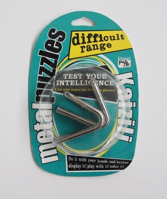 NEW Metal Steel Wire Loop Puzzle Brain Teaser Toy Game IQ Test Logic ...