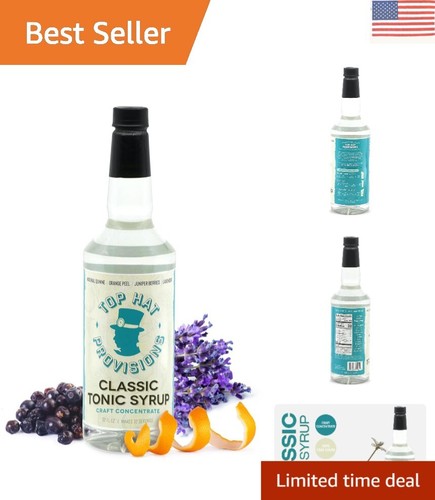 5x Quinine Classic Tonic Syrup - 32oz Natural Mixer for Premium Drinks ...