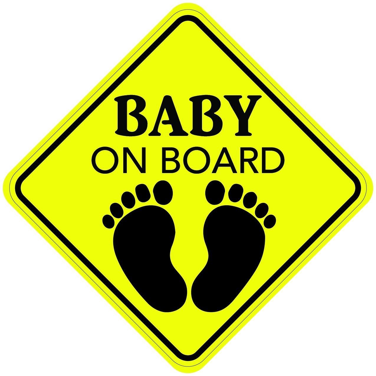 BABY ON BOARD Sign Sticker Decal 5.8''x 5.8''Buy 2, Get 3rd FREE Made ...