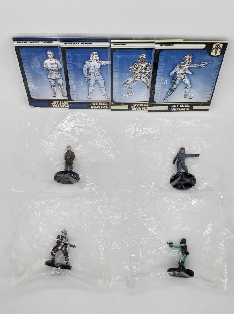 4 Mini LOT ** SEALED with cards - 2004 REBEL STORM Star Wars Miniatures ...