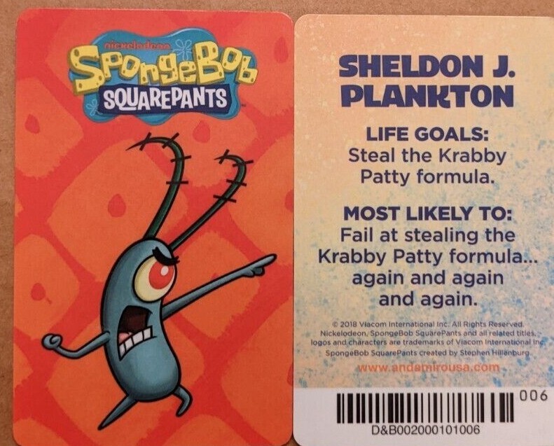 Spongebob Dave & Buster's Coin Pusher Single Cards | eBay