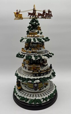 RARE Danbury Mint Pittsburgh Steelers Christmas Tree Village Music ...
