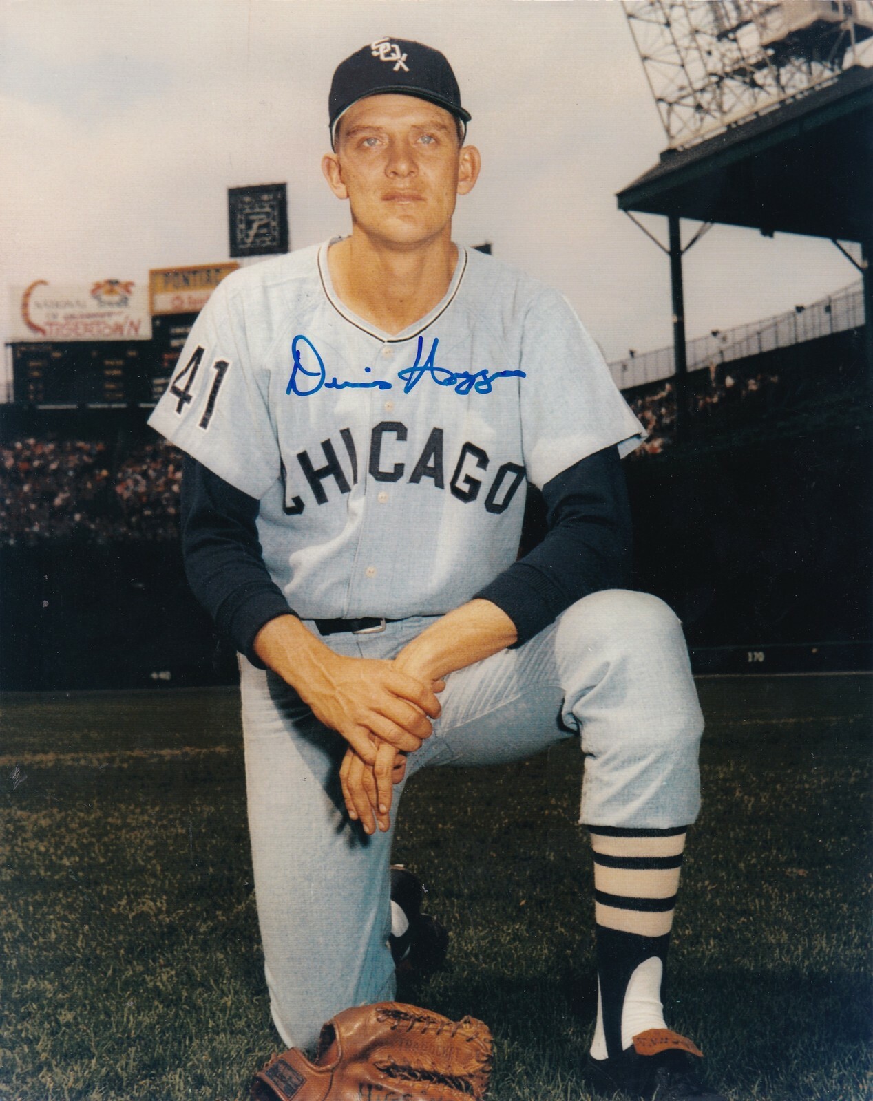 DENNIS HIGGINS CHICAGO WHITE SOX ACTION SIGNED 8x10 | eBay