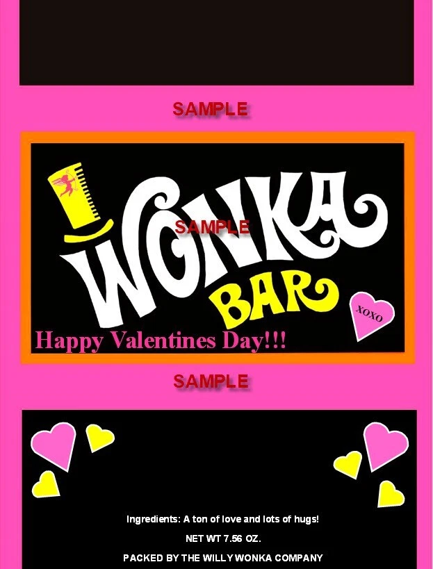 Wonka Bar Wrapper