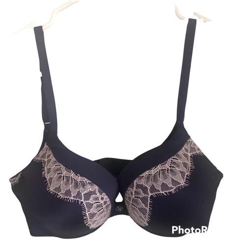 Victoria’s Secret Size 32C Navy Blue Lace Trimmed Push Up Bra | eBay