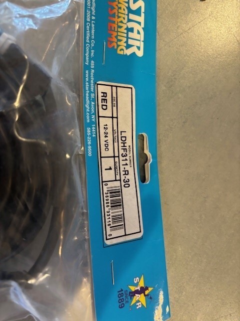 3 packages - Star Signal Warning Systems LDHF311-R-30 LED hide-a-way ...