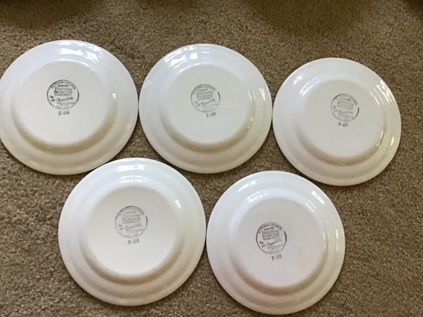 Grindley Hotelware Autumn Leaves Made for Boston Showcase 5 3/4” Plates ...