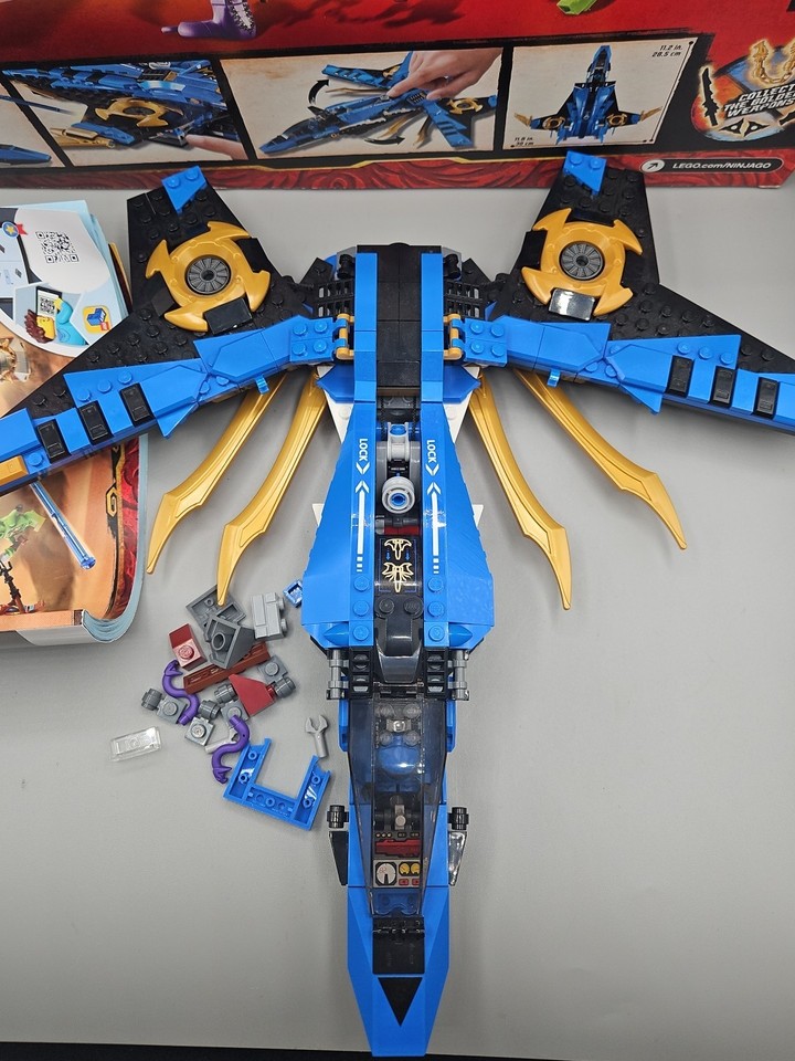 Lego Ninjago 70668 Jay's Storm Fighter Incomplete Plane W/ Manual See ...