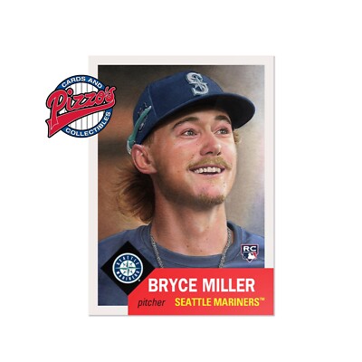 Topps MLB Living Set Card #672 - Bryce Miller RC Mariners In Hand | eBay