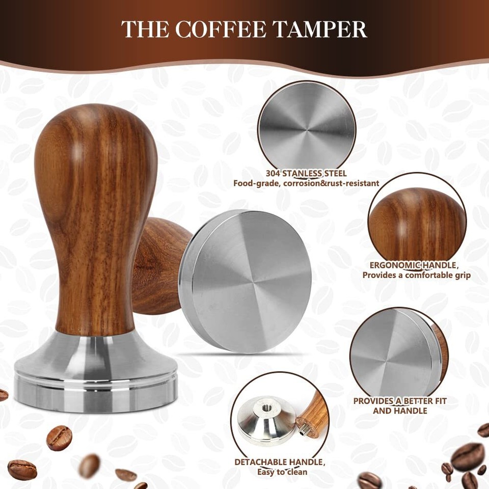 23 Pcs Coffee Tamper Set Espresso Accessories Kit Barista Kit With ...