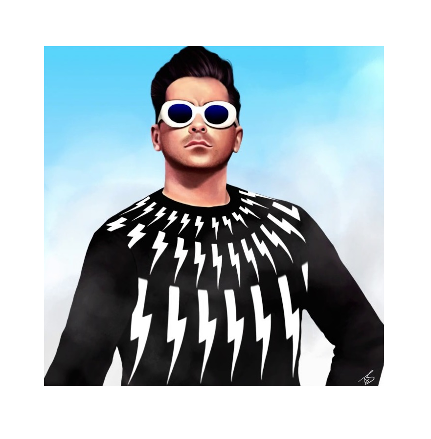 David Rose Sunglasses Schitts Creek Costume Sun Glasses Fancy Dress UV ...