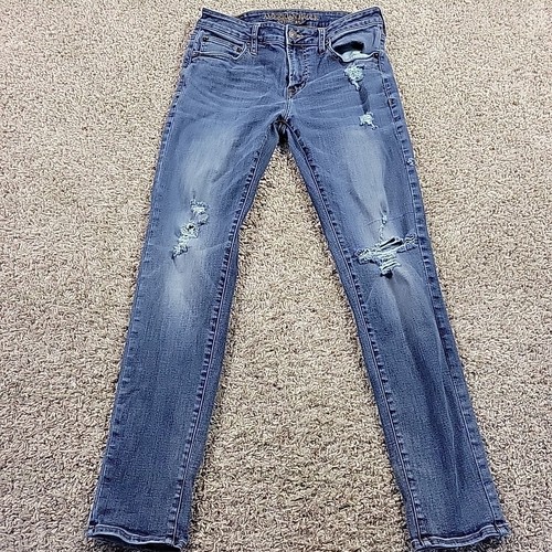 American Eagle Jeans Mens Tag 31x30.5 Tag 31x32 Skinny Distressed ...